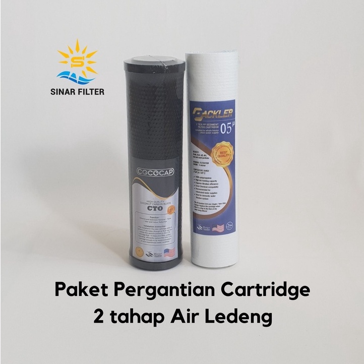 Jual Paket Cartridge Filter Air Ledeng - Sedimen + CTO | Shopee Indonesia