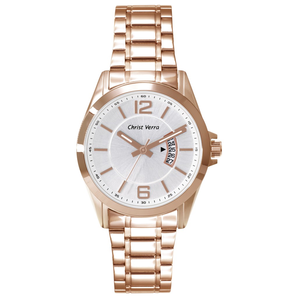 Jual Christ Verra Men's Watches CV 71105G-15 SLV | Shopee Indonesia