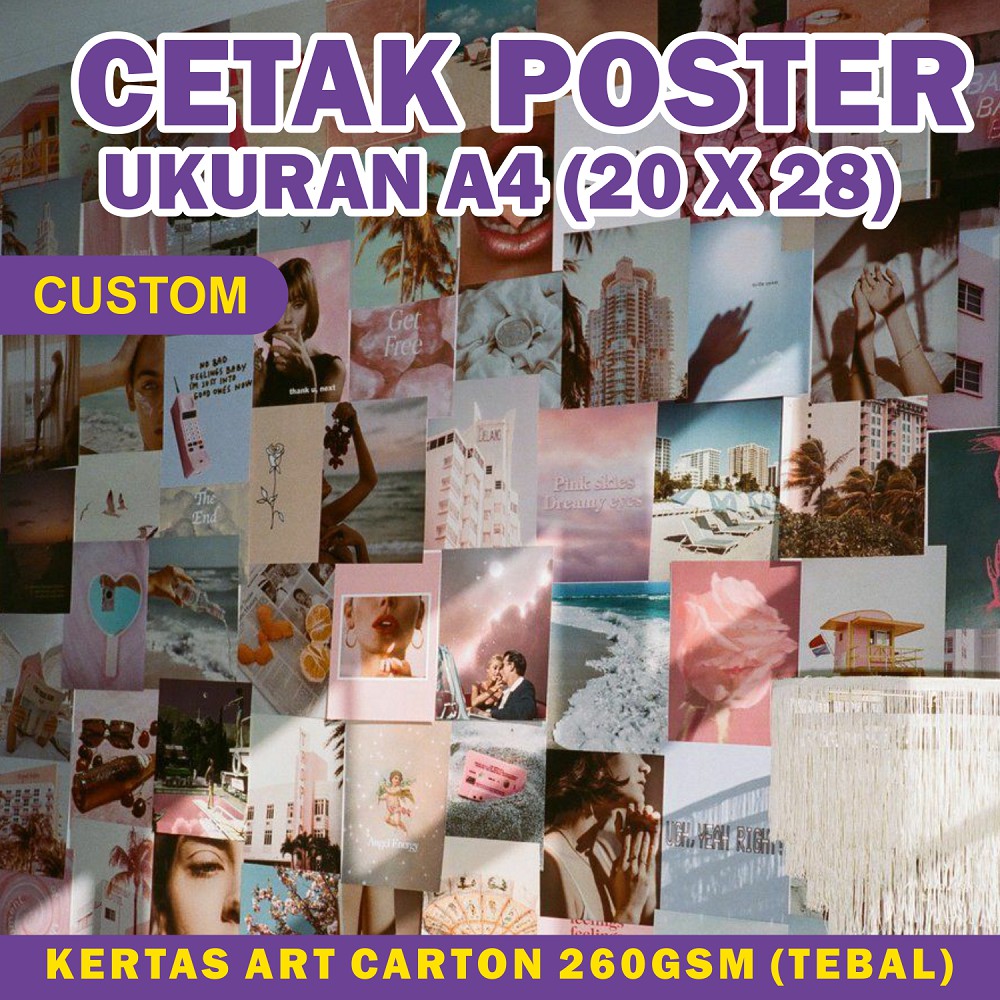 Jual CETAK POSTER A4 CUSTOM MURAH | Shopee Indonesia