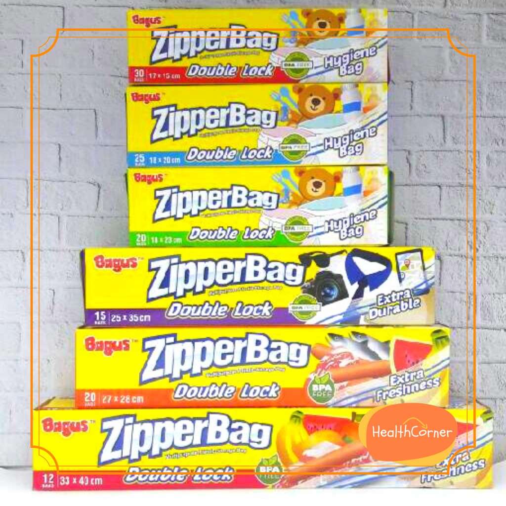 Jual Bagus Zipper Bag / Zipperbag / Ziplock Plasik Sayur, buah ...