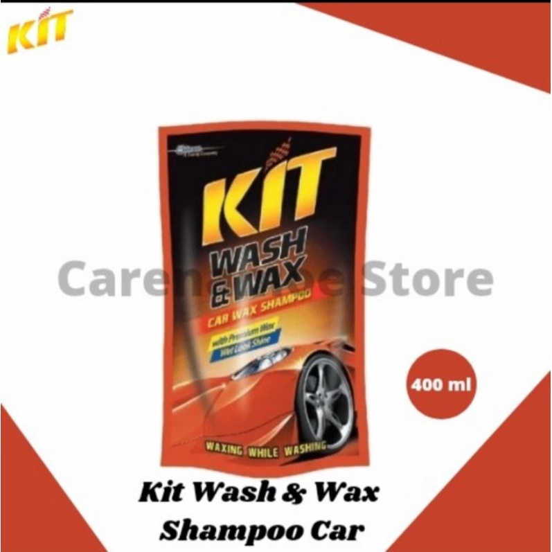 Jual Kit Wash & Wax Car Shampo Pouch 400ml | Shopee Indonesia