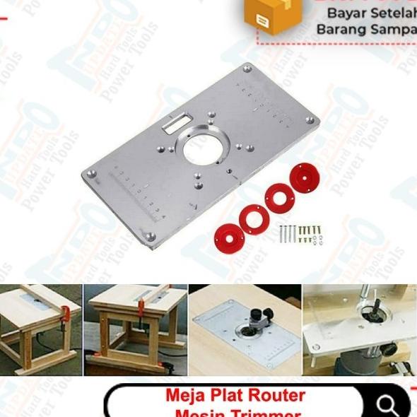 Jual Dudukan Router Meja Trimmer Multifungsi Plat Konektor Mesin Router ...