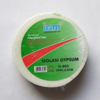 Jual LEM PLAFON FIBER TAPE 1 INCHI - 3cm/LAKBAN GYPSUM/ISOLASI GYPSUM ...