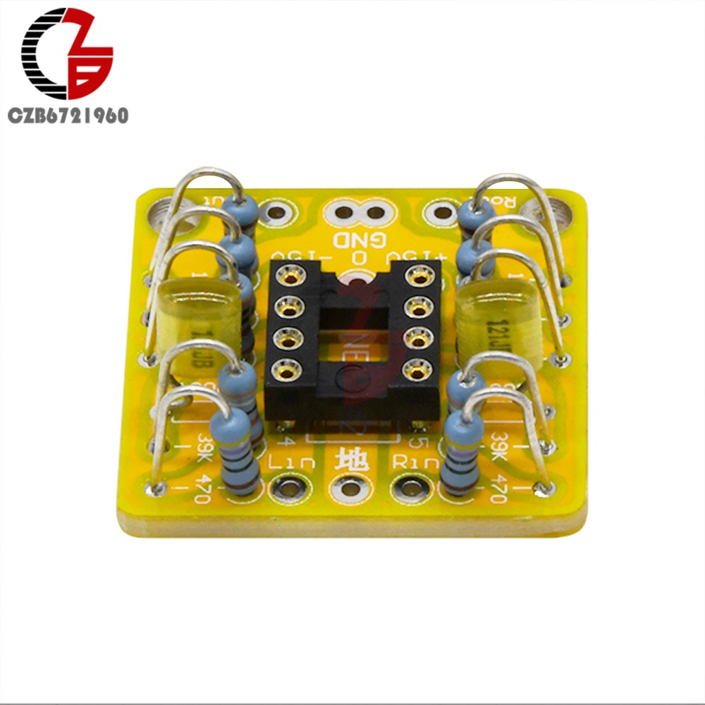 Jual PREORDER Dual OP Amp Board Preamp DC Amplification PCB for NE5532/OPA2134/OPA2604/AD826 ...