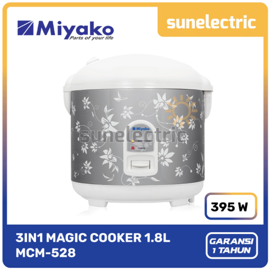Miyako MCM 528 Magic Com / Rice Cooker MCM-528 / MCM528 [1.8L] | Shopee ...