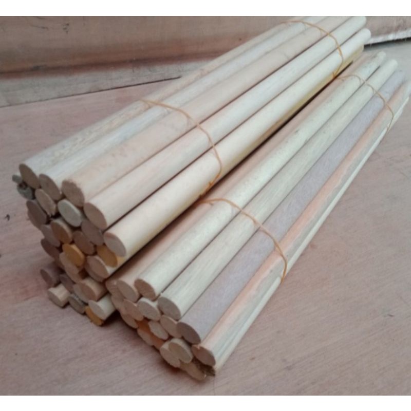 Jual kayu pinus bulat uk 30cm dowel kayu jati belanda dowel bulat jati ...