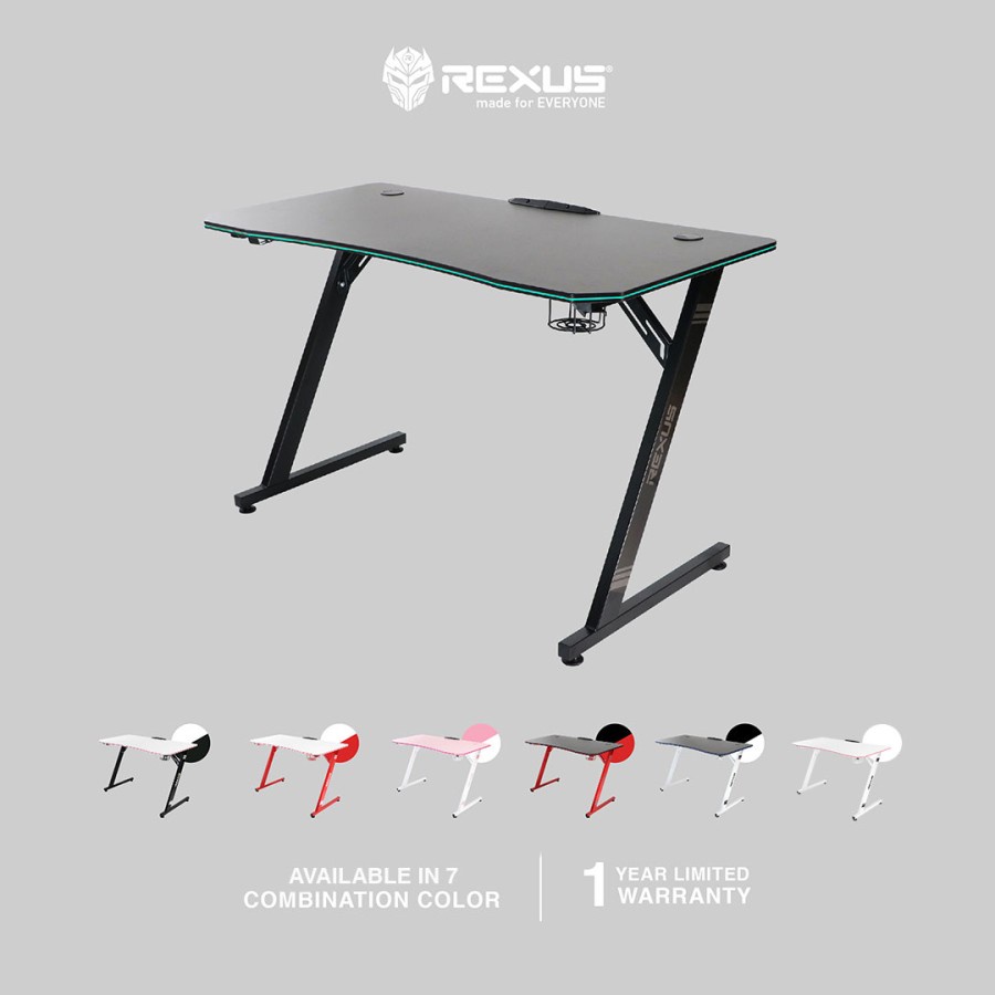 Jual Rexus Gaming Desk / Meja Gaming Dira RGB Indonesia|Shopee Indonesia