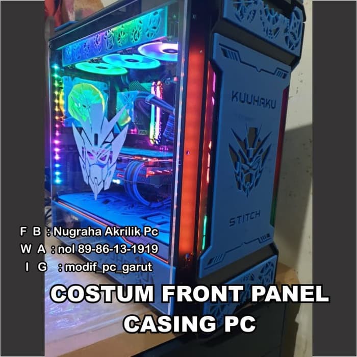 Jual FRONT PANEL CASING PC CUSTOM LOGO | Shopee Indonesia