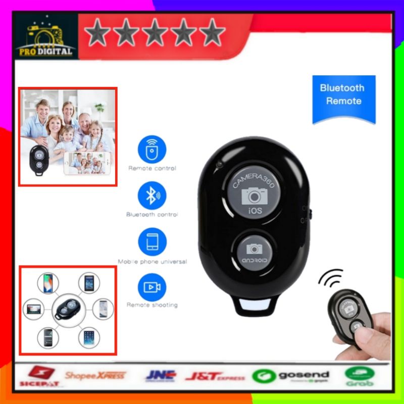 Jual Bluetooth Remote Control/Remote Selfie Shutter For Android IOS ...