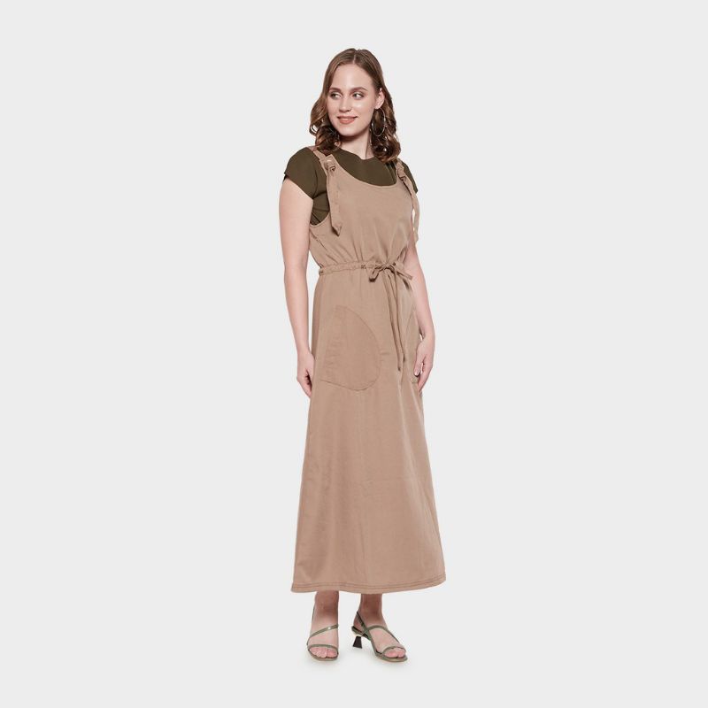 Jual OVERALL DRESS PANJANG MURAH GRAPHIS COKLAT ORIGINAL ( NO HANTAG ...