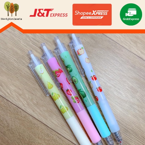 Jual Pulpen Cetek Warna Pastel Buah Alpukat Pir Apel Strawberry Lucu ...