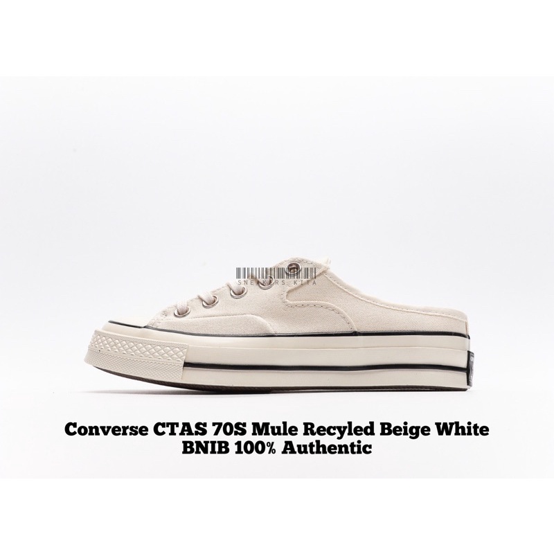 Jual Sepatu Converse Chuck Taylor All Star 70s Mule Recyled Beige White ...