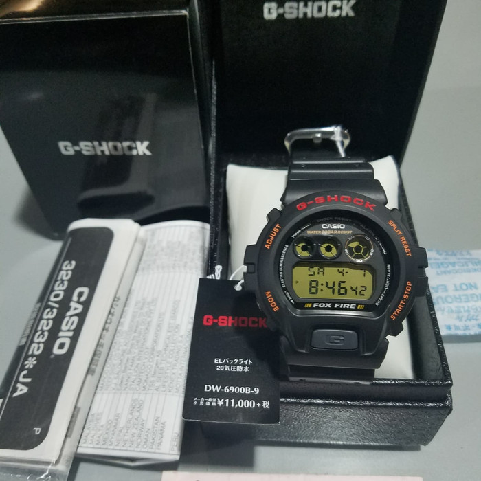 Jual G-Shock DW-6900B-9 / DW 6900 FOX FIRE JDM | Shopee Indonesia