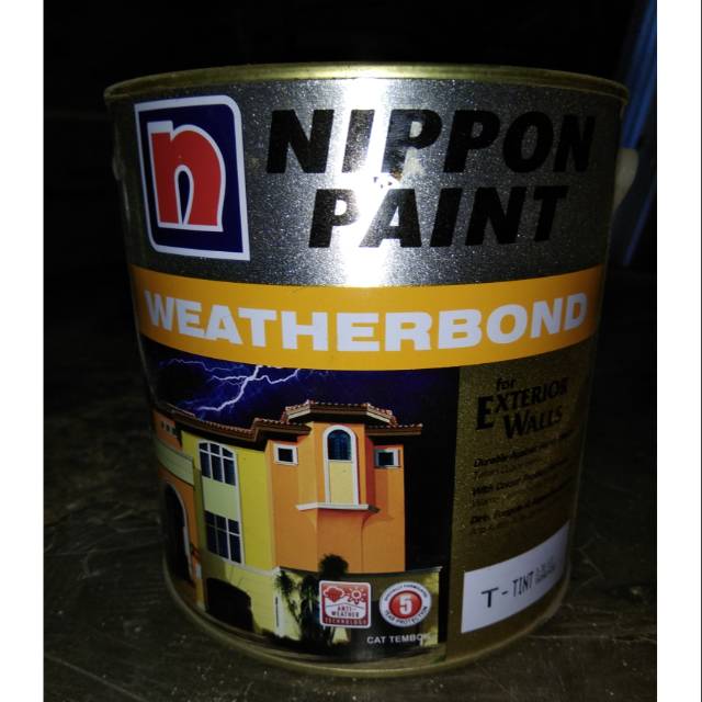 Jual Cat Eksterior cat tembok weatherbond Nippon paint 2.5 liter khusus ...