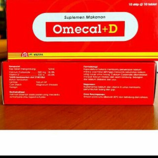 Jual Omecal-D, multivitamin tulang,1box (100 tablet) | Shopee Indonesia