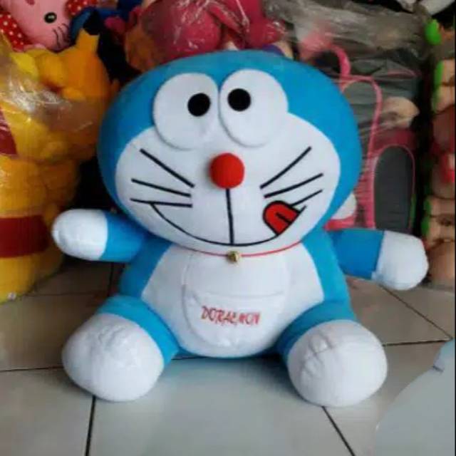 Jual BONEKA DORAEMON SIZE XL DORAEMON UKURAN 60CM DORAEMON DUDUK ...