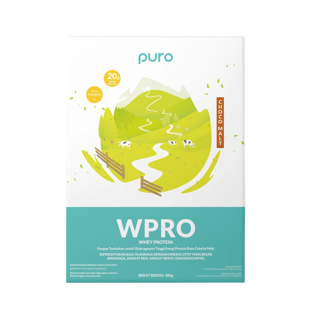 Jual PURO WPRO Whey Protein Concentrate 1.2kg Indonesia|Shopee Indonesia