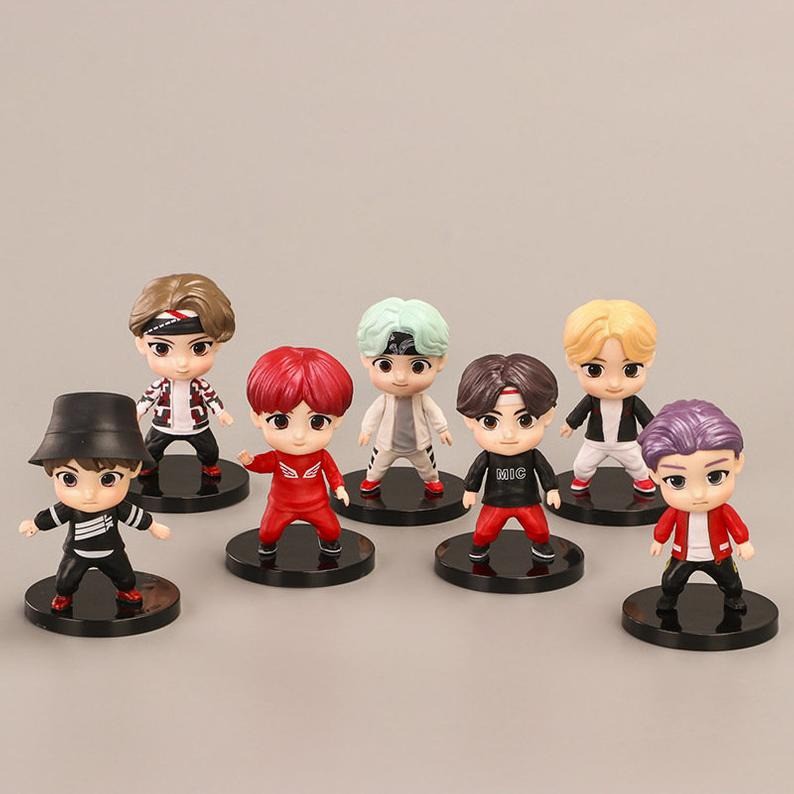 Jual Mini Figure BTS Tiny Tan MIC DROP set 7 pcs | Shopee Indonesia