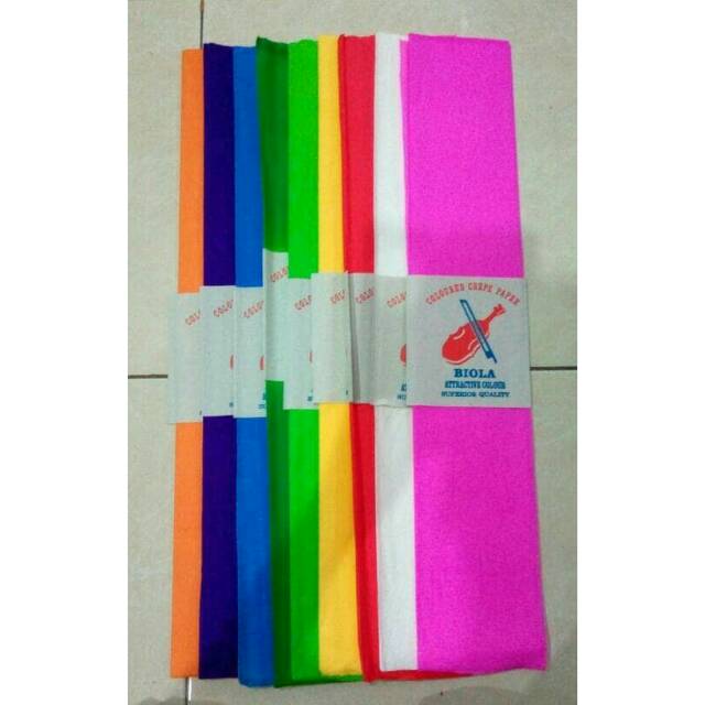 Jual Kertas Krep Biola - Warna | Shopee Indonesia