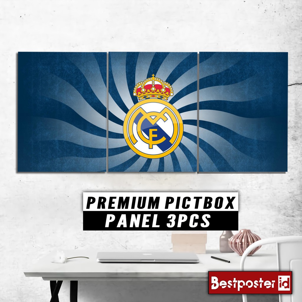 Jual Poster Dinding PANEL REAL MADRID Pop Art BOLA PICTBOX0100141 ...