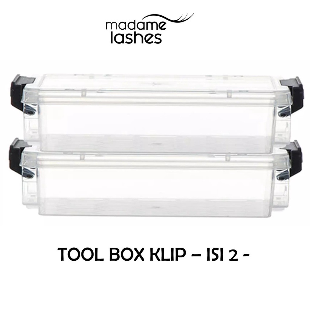 Jual TOOL STORAGE BOX KLIP SET - Isi 2 - Kotak Box Kuas / Box Makeup ...