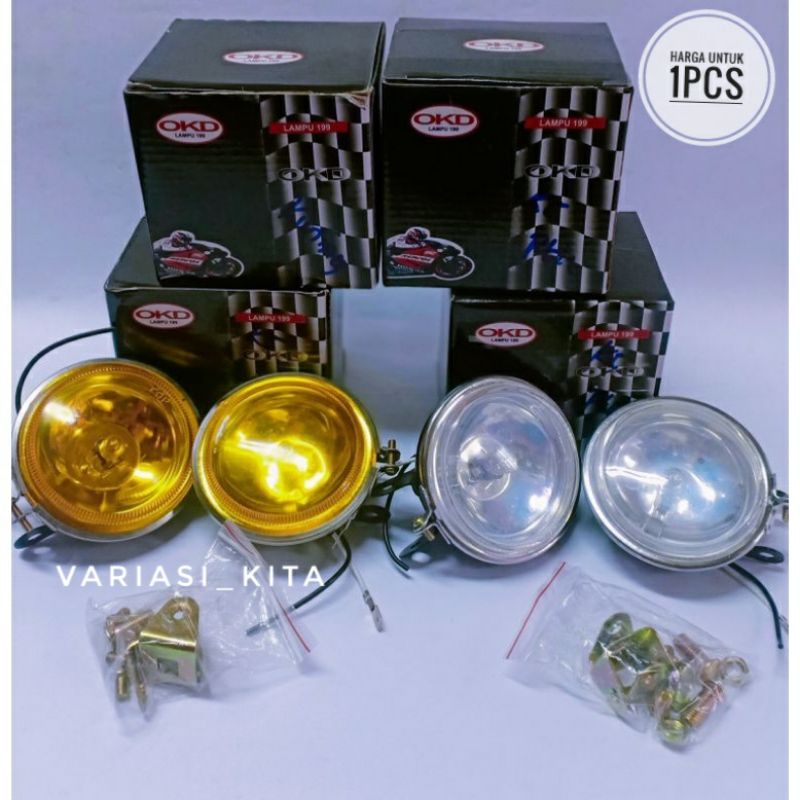Jual Lampu Tembak Kabut Bulat / Lampu Sorot Bulat / Foglamp Bulat ...