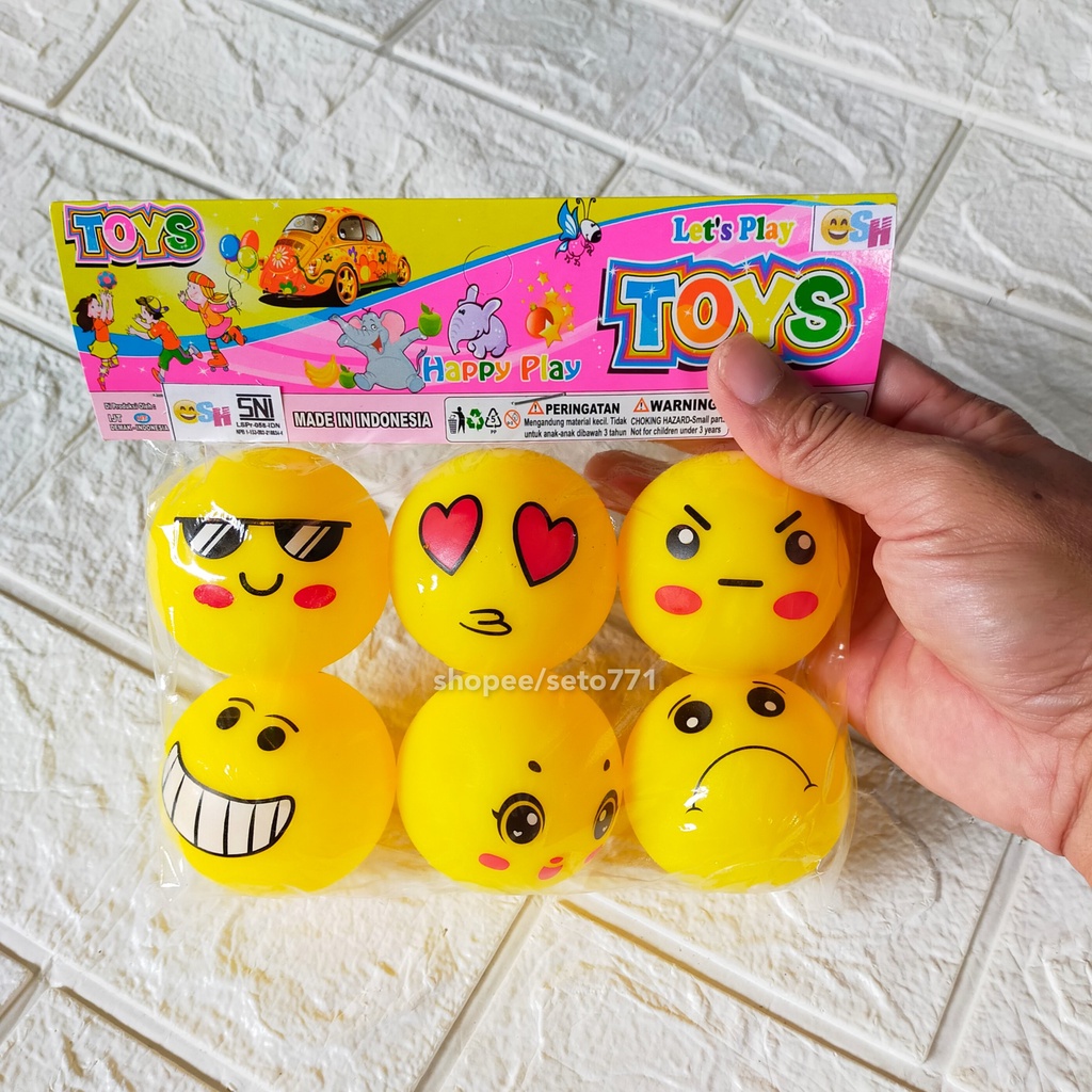 Jual Vinyl Smiley Emoticon Mainan Cit-cit Pencet Bunyi Mandi Bayi ...
