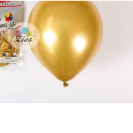 Jual Balon latex metalik chrome / balloon chrome 12inch per pack isi ...