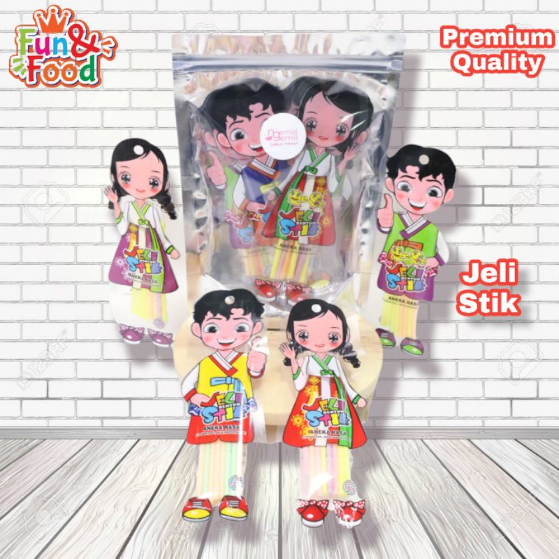 Jual Jelly Stick Jeli Stik Sedotan Boneka Aneka Rasa 8in1 Kualitas ...