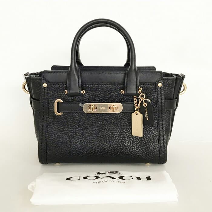 Jual COACH swagger 21 black | Shopee Indonesia