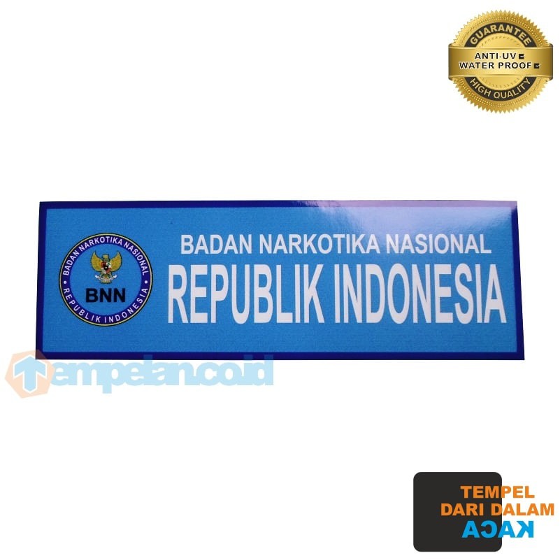 Jual STIKER BADAN NARKOTIKA NASIONAL BNN (TEMPEL DALAM KACA) | Shopee ...