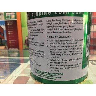 RUBBING COMPOUND KOMPON IVORY PUTIH 1 KG | Shopee Indonesia