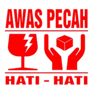 Jual Cetak Stiker Label Produk Fragile Anti Pecah isi 100pcs bisa ...