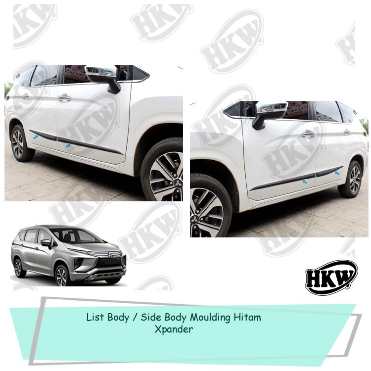 Jual List Body Side Body Moulding Hitam Mobil Xpander | Shopee Indonesia