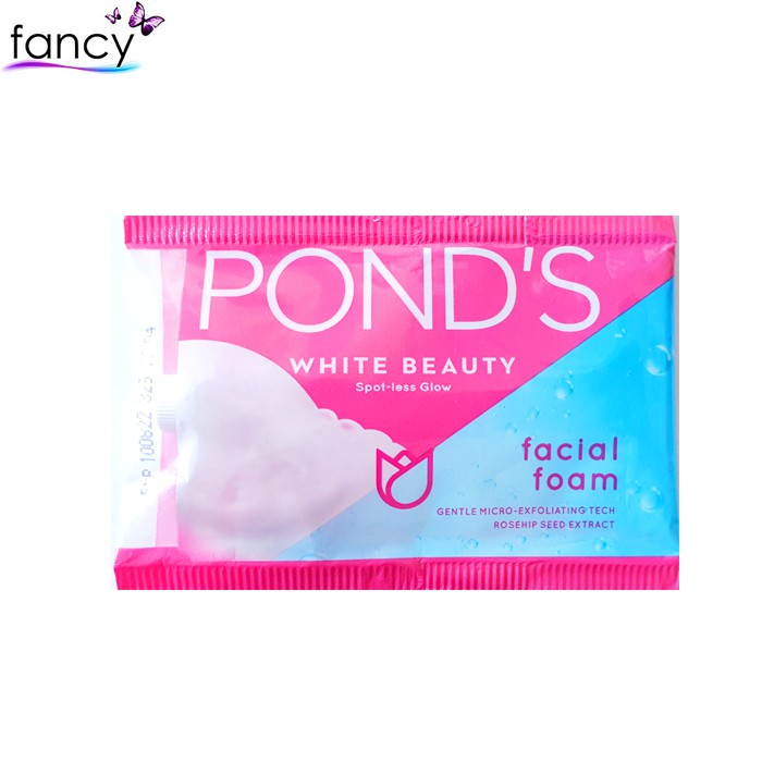 Jual Ponds White Beauty Spotless Glow Facial Foam Sachet 9gr | Shopee ...