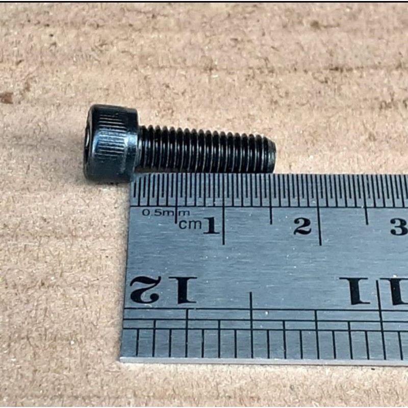 Jual BAUT L M5X16 BAJA M5 X 16 HITAM PANJANG 1,6CM KUNCI L4 L 4 HEX ...