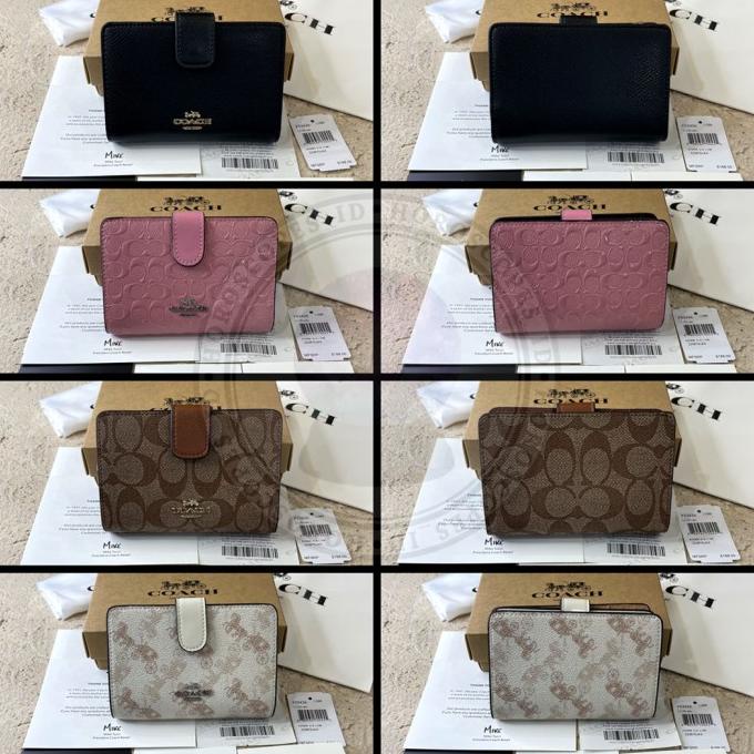 Jual Dompet Coach Wanita Lipat Dua / Woman Long Bi Fold Wallet Original ...