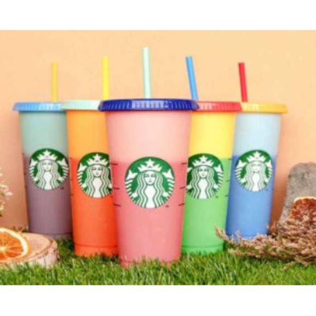 Jual Starbucks Reusable COLOR CHANGING Cold Cup Collection | Shopee ...
