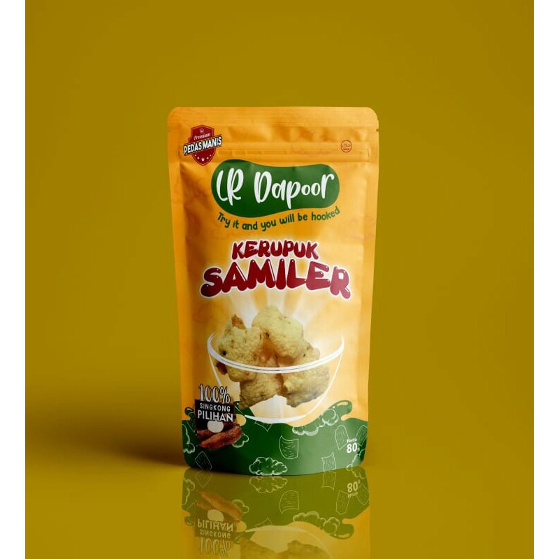 Jual KERUPUK SAMILER LRDAPOOR KERUPUK SINGKONG MATANG 80g | Shopee ...