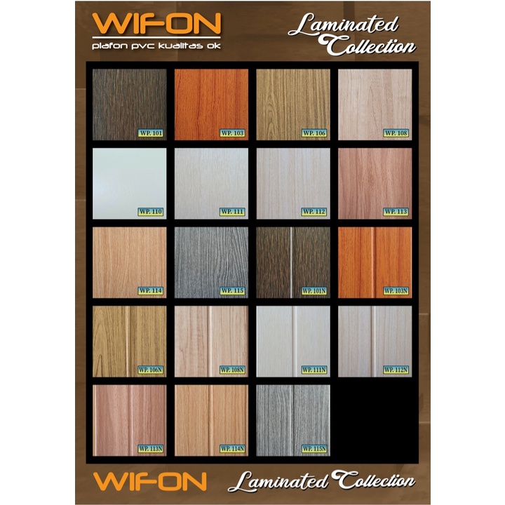 Jual Plafon Pvc Serat Kayu Laminated Doff Modern dan Stylish | Shopee ...