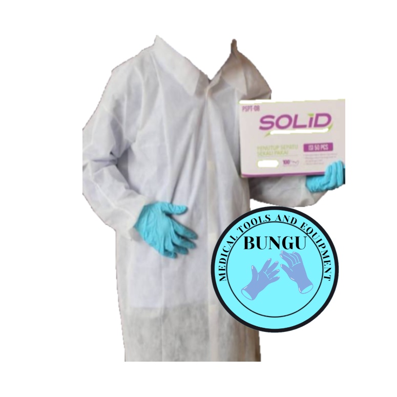 Jual Jas Lab Solid 25 gsm Non Woven Jas Laboratorium Coat Disposable ... Jual Jas Lab Solid 25 gsm Non Woven Jas Laboratorium Coat Disposable ...