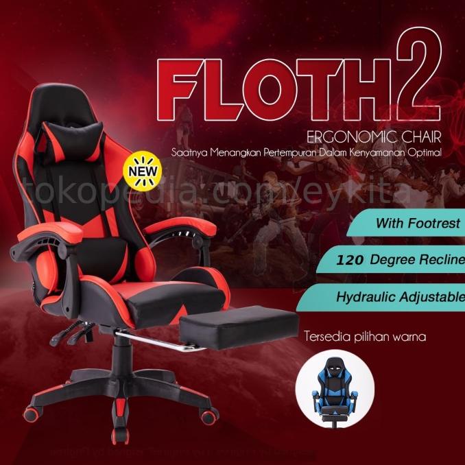 Jual Kursi Gaming, Gaming Chair, Premium Gaming Chair FLOTH 2 | Shopee ...