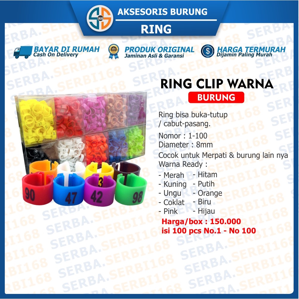 Jual RING JEPIT PLASTIK POLOS GELANG KAKI BURUNG MERPATI KUAT TIDAK ...