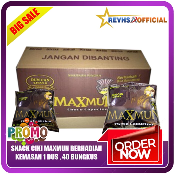 Jual Chiki MAXMUN DunCan Berhadiah Kemasan 1 Dus isi 40 Bungkus ...