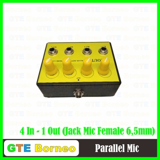 Jual Parallel / Paralel Input Mic / Microphone 4 in 1 (Cabang Mikrofon ...