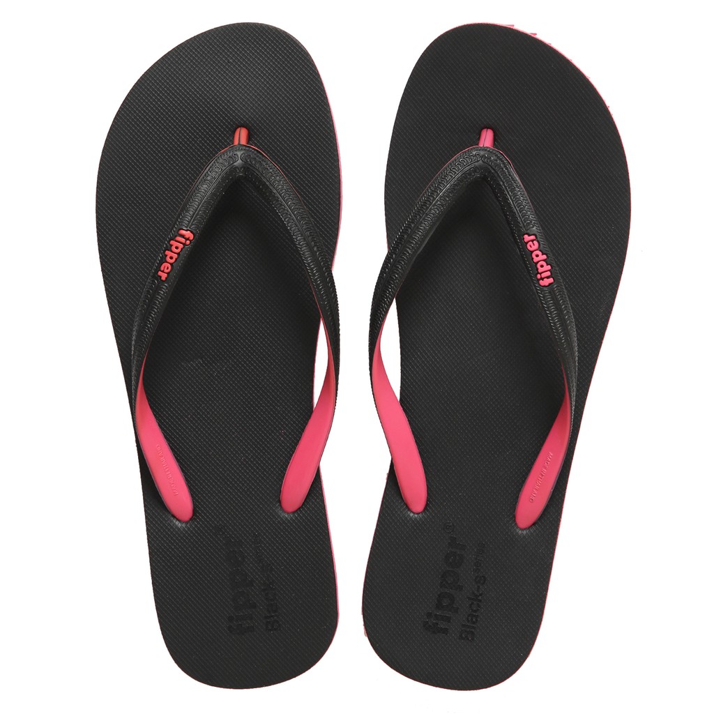 Sandal Fipper Black Series S / Sendal Jepit / Sendal Pantai Black Pink ...