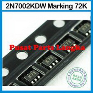 Jual Dual N-Channel 60V MOSFET 2N7002KDW Marking Code K72 | Shopee ...