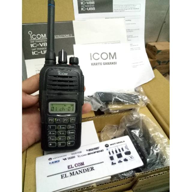Jual HT ICOM IC-U88 VHF ORIGINAL MURAH - JUAL HT ICOM U88 UHF 350 MHZ ...