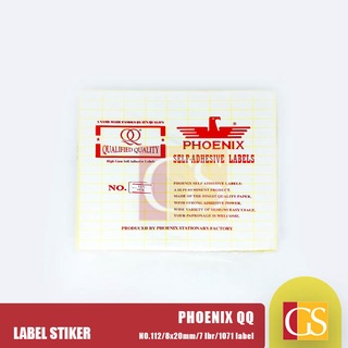 Jual Stiker Label / Label Harga / Nama Undangan Phoenix QQ 112 8x20mm ...