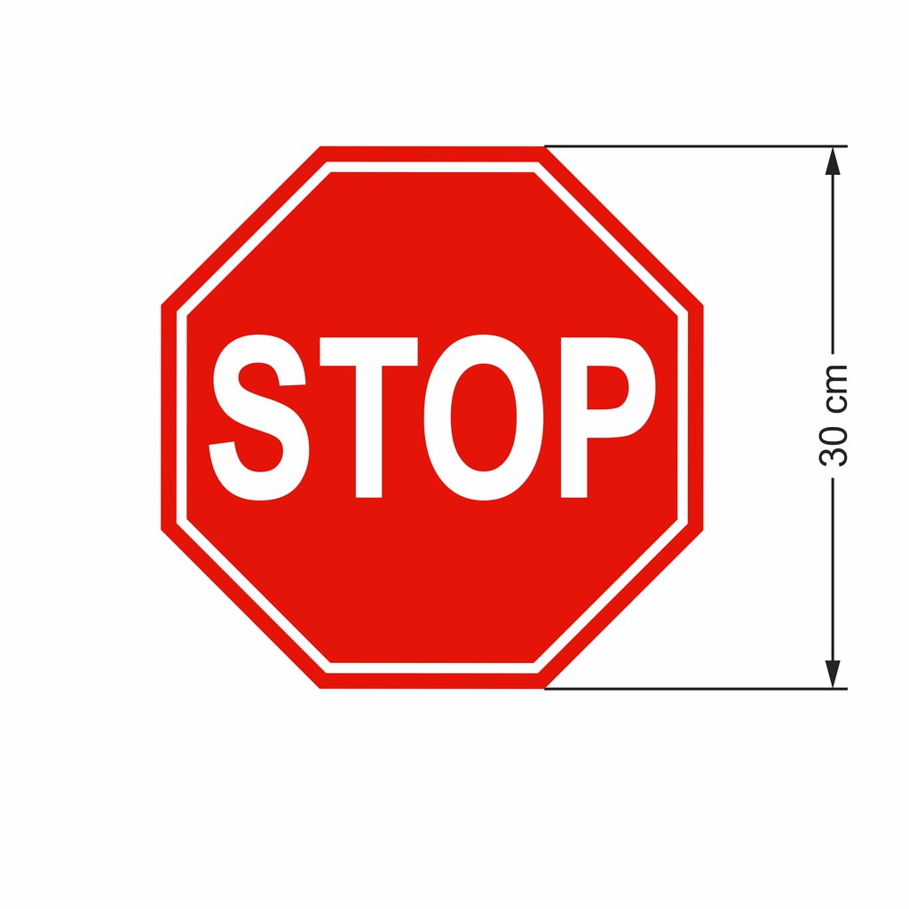 Jual STOP SIGN SEGI ENAM 30 cm | Shopee Indonesia